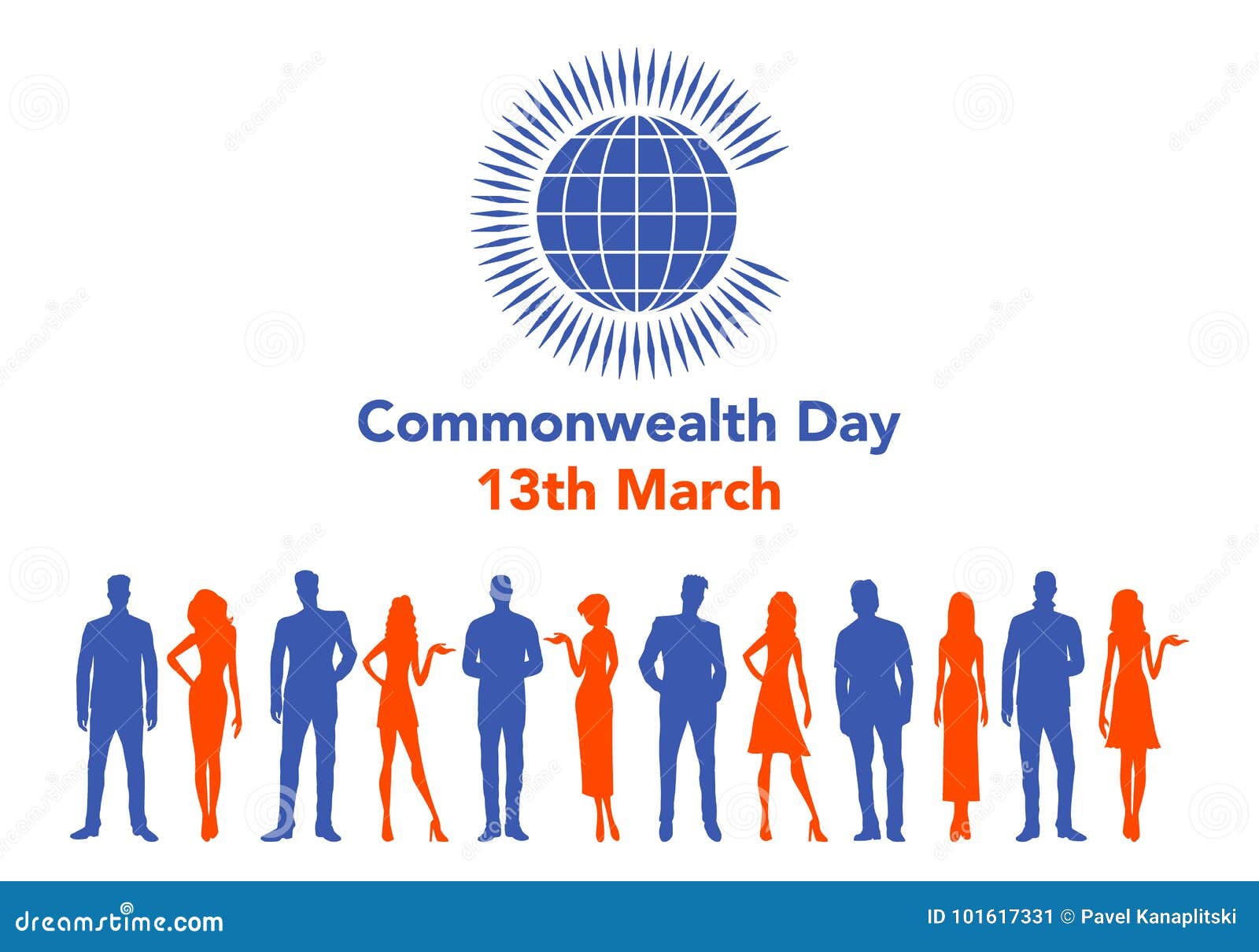Commonwealth Day Illustration Stock Illustration - Illustration of ...