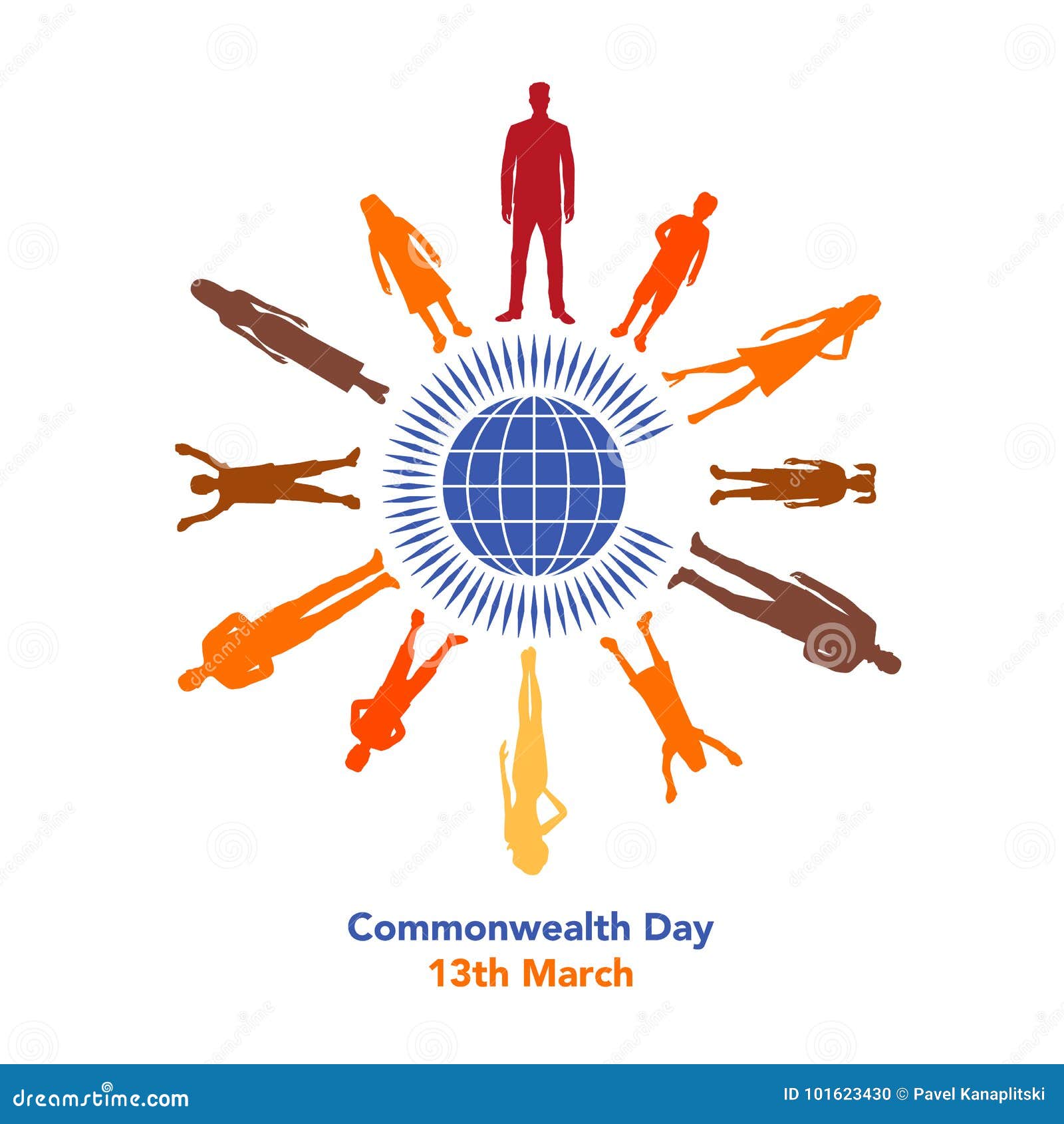Commonwealth Day Illustration Stock Illustration - Illustration of ...