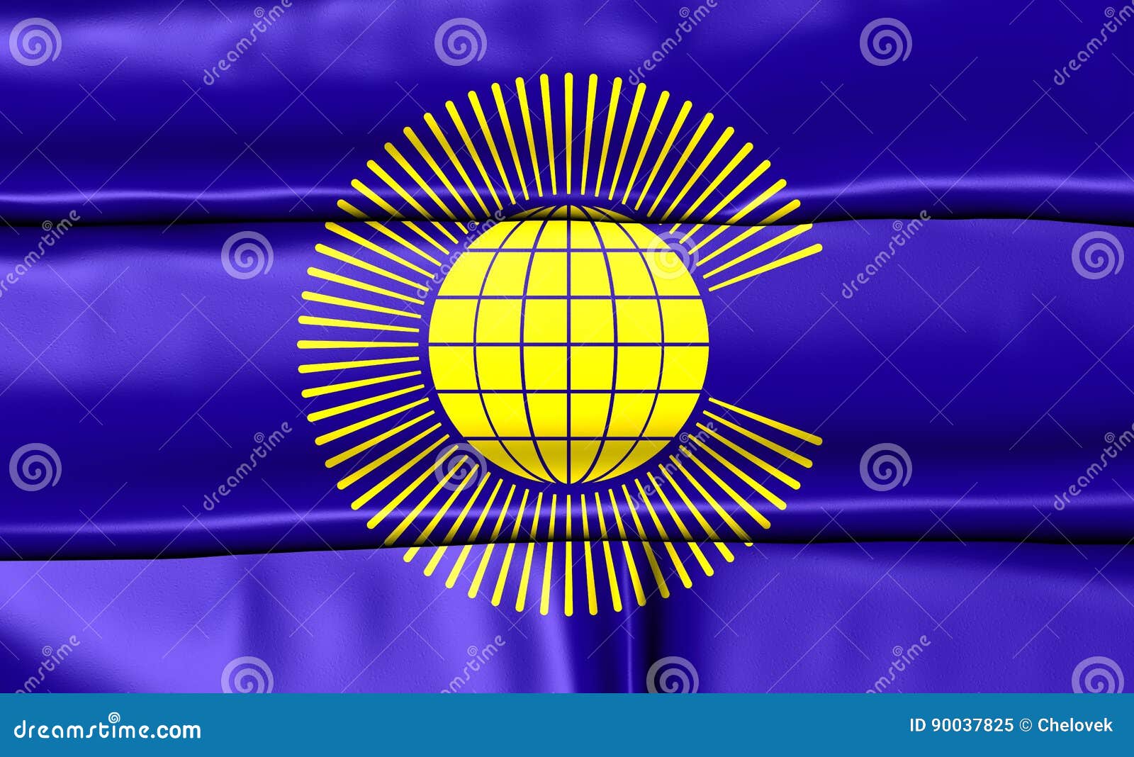 Commonwealth De Drapeau De Nations Illustration Stock - Illustration du ...