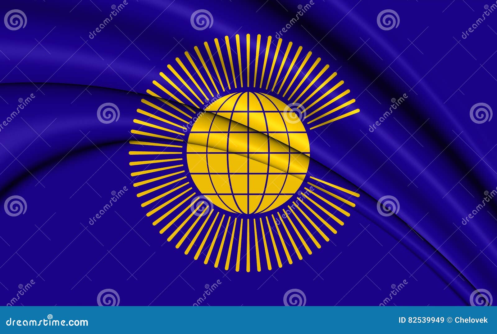 Commonwealth Della Bandiera Di Nazioni Illustrazione di Stock ...