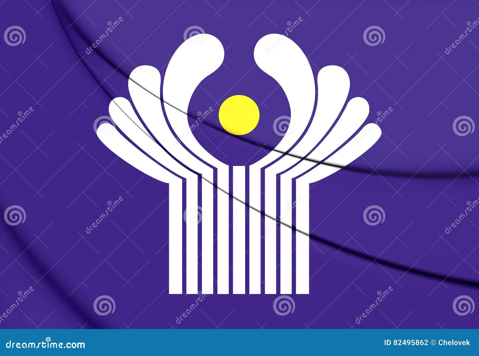 Commonwealth of Independent States Flag Stock Illustration ...