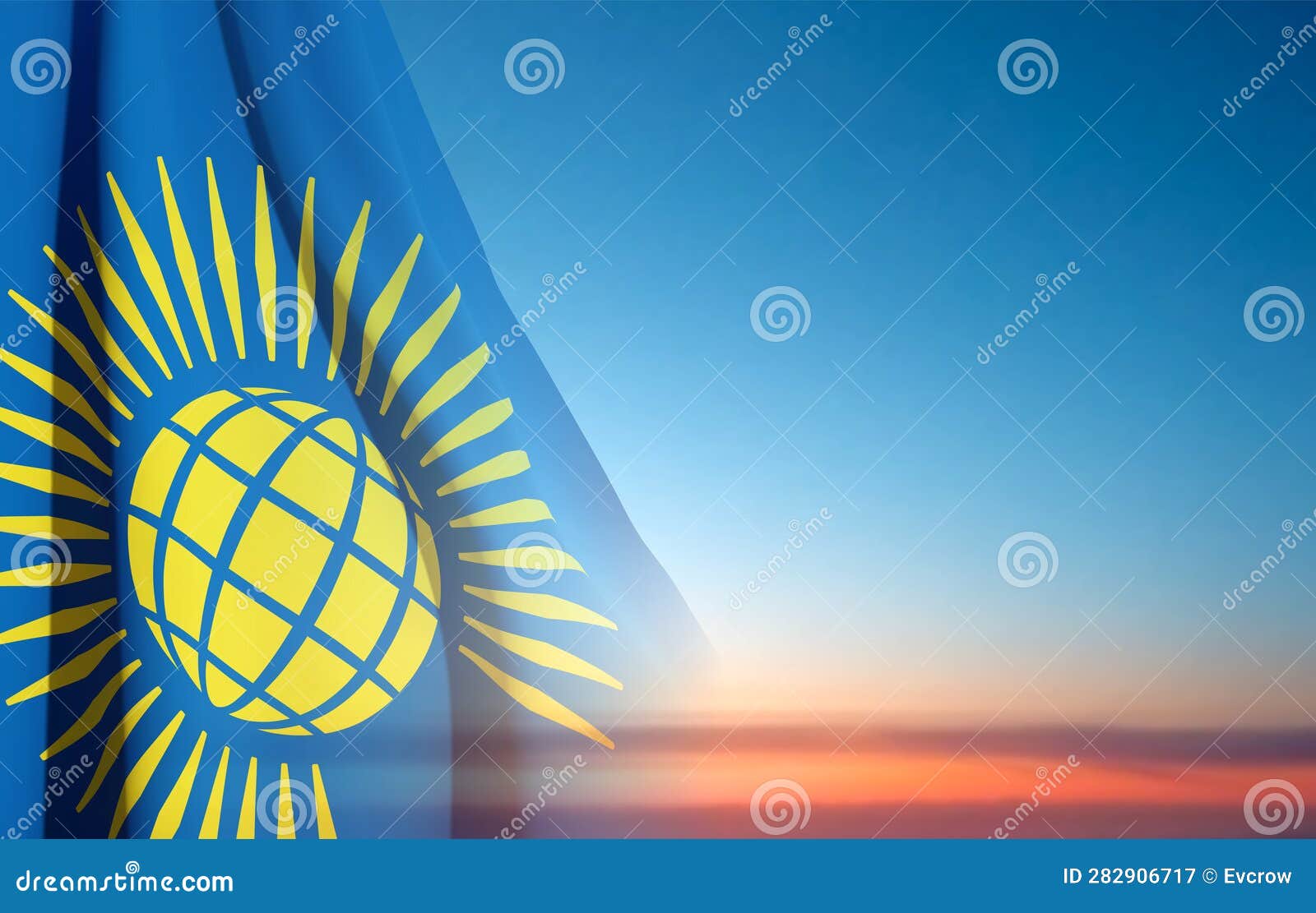 Commonwealth of Nations on Background of Sky Stock Vector ...