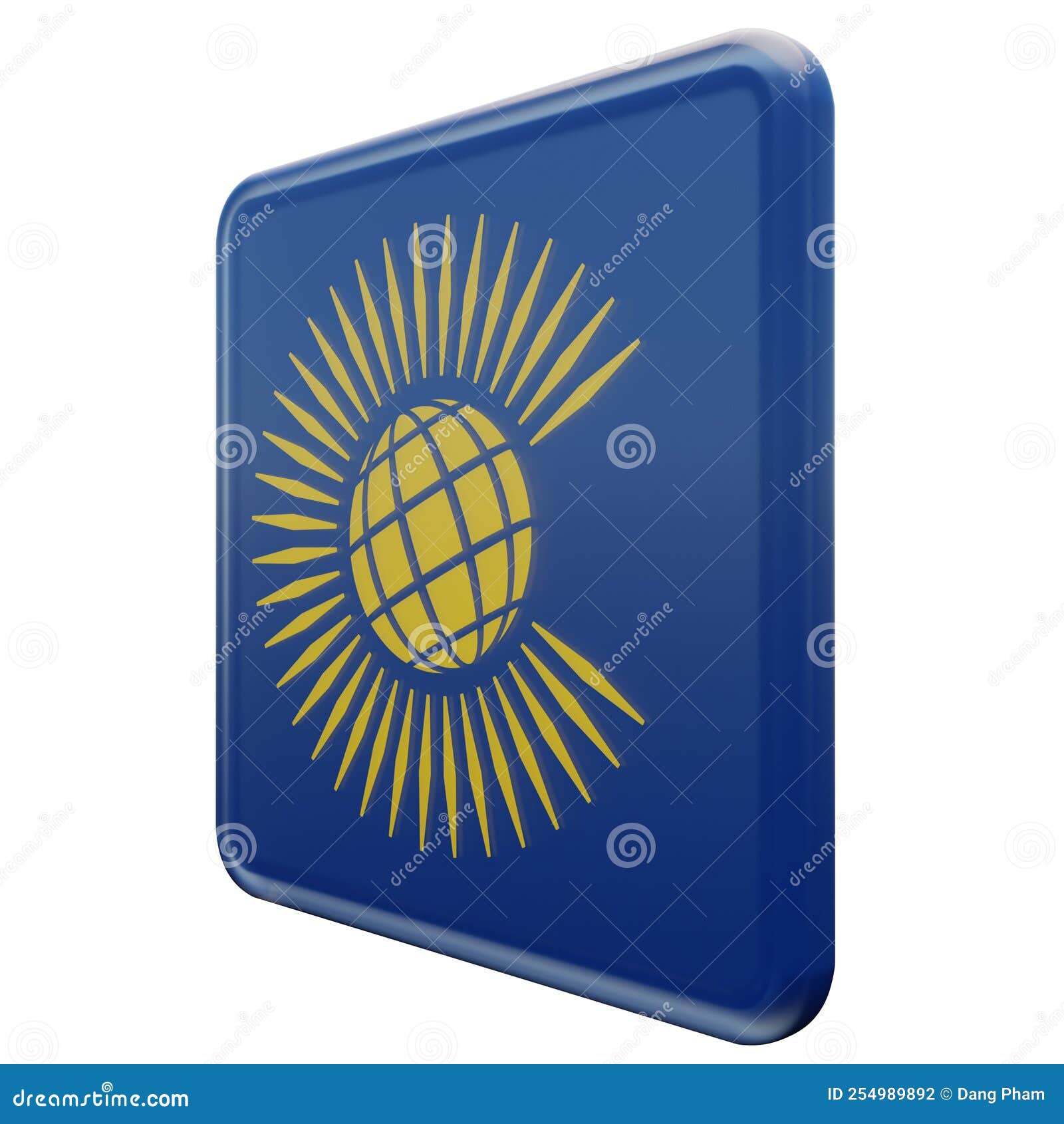 Commonwealth of Nations 3D Flag Stock Illustration - Illustration of ...