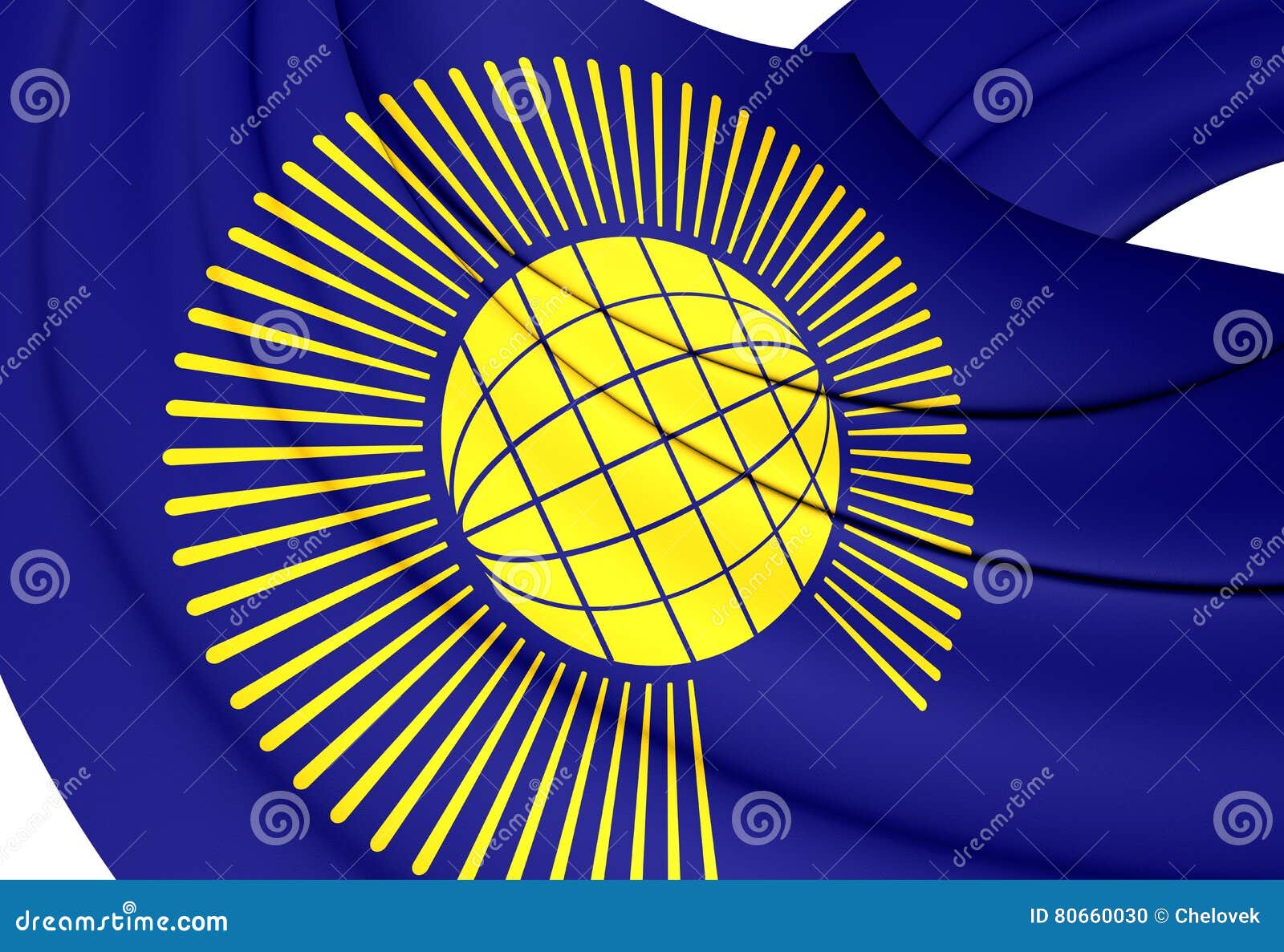 Commonwealth of Nations Flag Stock Illustration - Illustration of ...