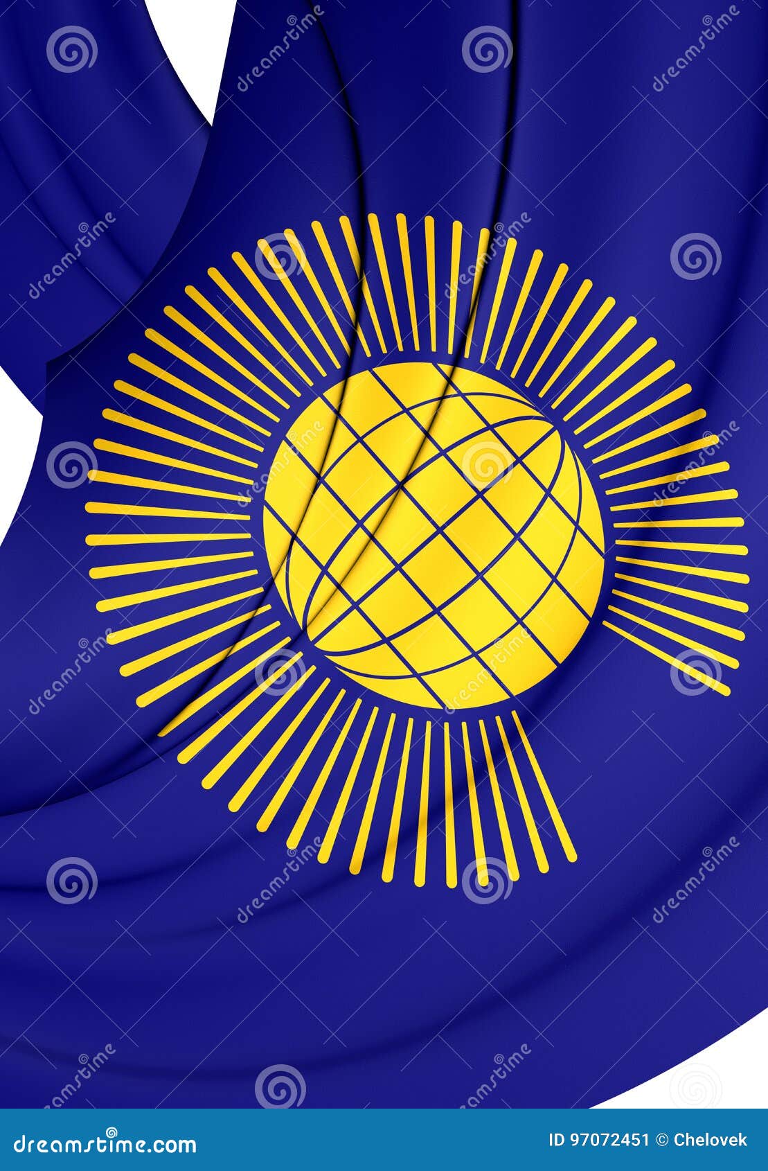 Commonwealth of Nations Flag Stock Illustration - Illustration of ...