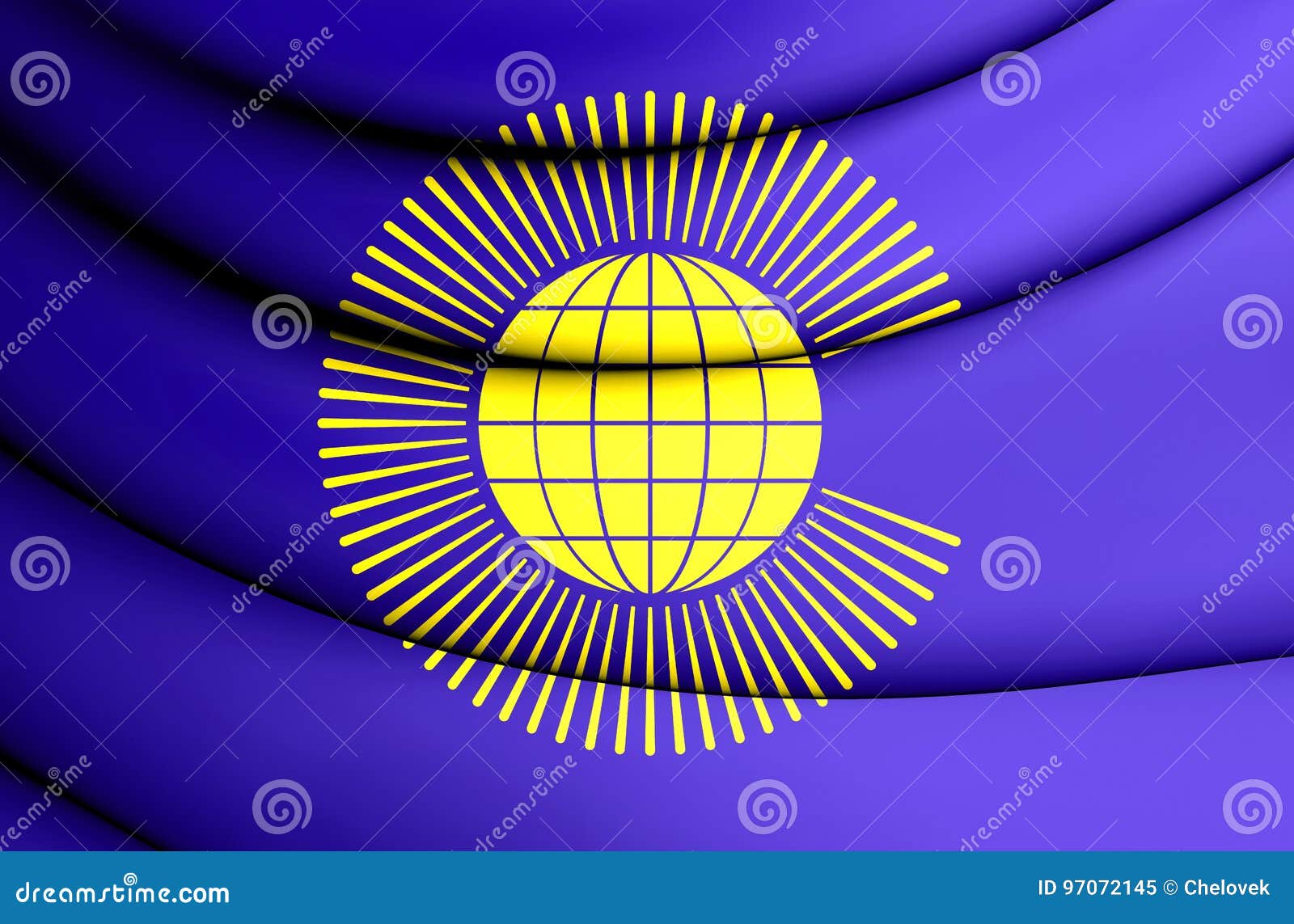 Commonwealth of Nations Flag. Stock Illustration - Illustration of ...