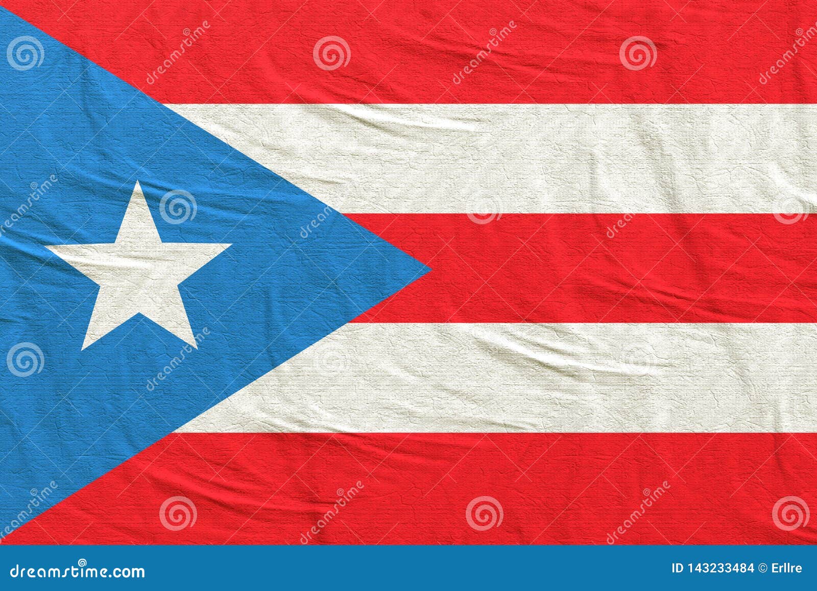 Commonwealth of Puerto Rico Flag Waving Stock Photo - Image of nation ...