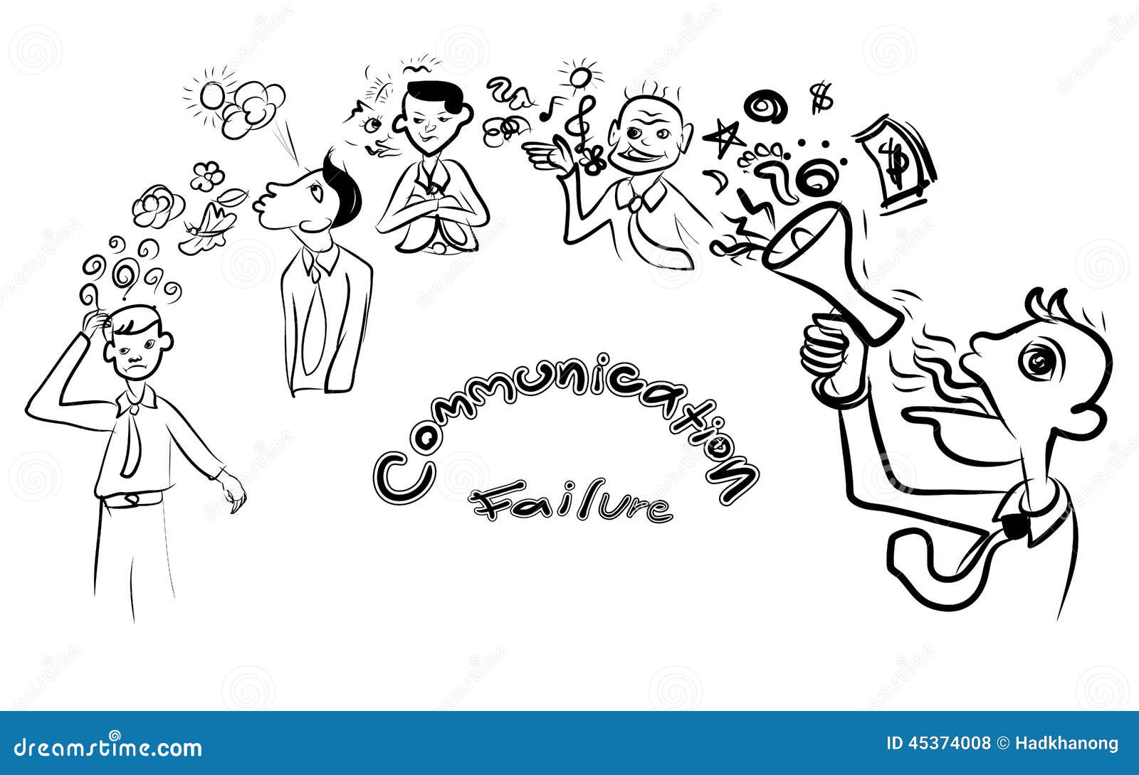Communcation failure stock vector. Illustration of failure - 45374008