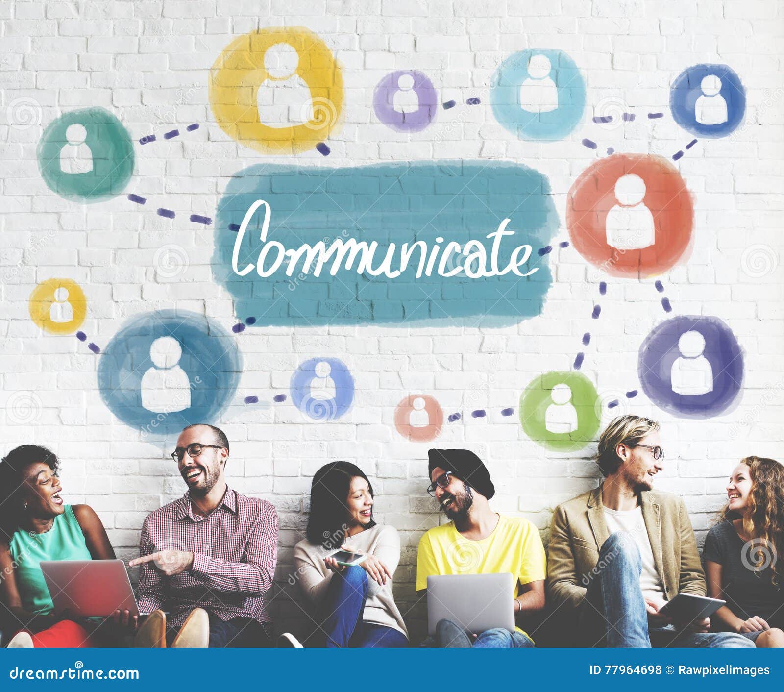 Communicate Connection Conversation Discussion Concept Stock Photo ...