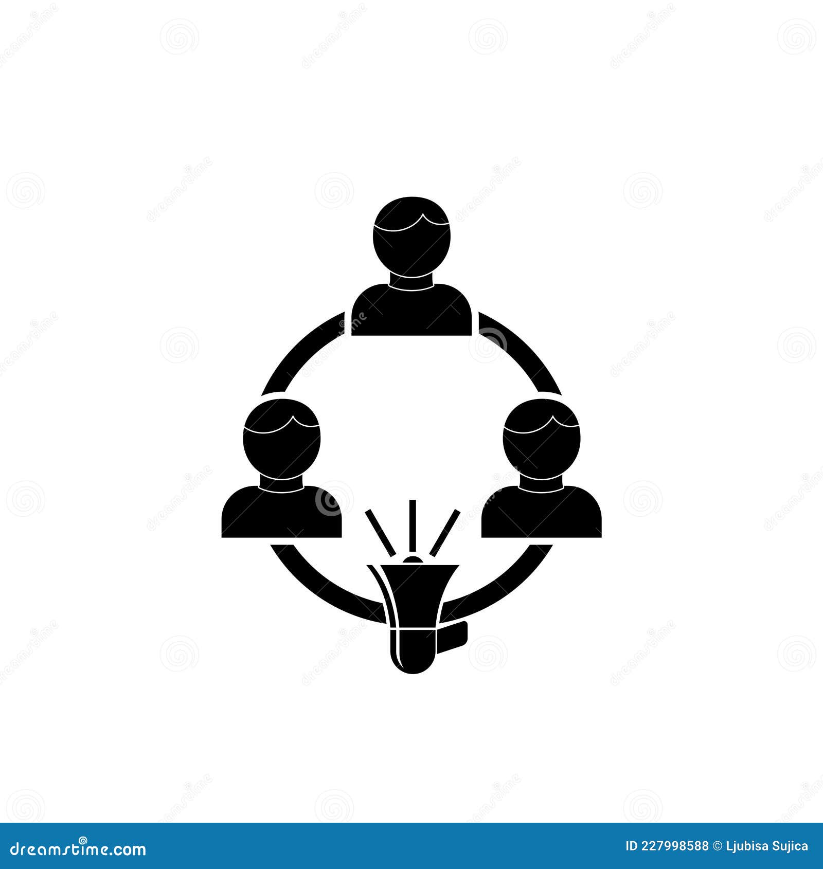 Communicate Icon Isolated on White Background Stock Vector ...