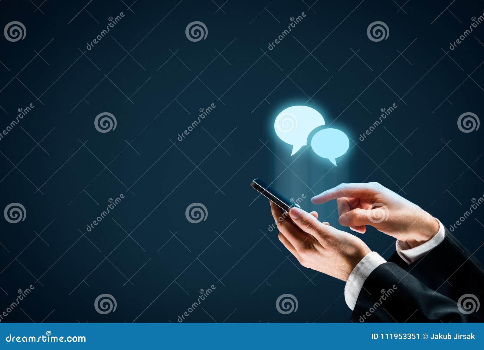 Communicate on smartphone stock image. Image of smartphone - 111953351