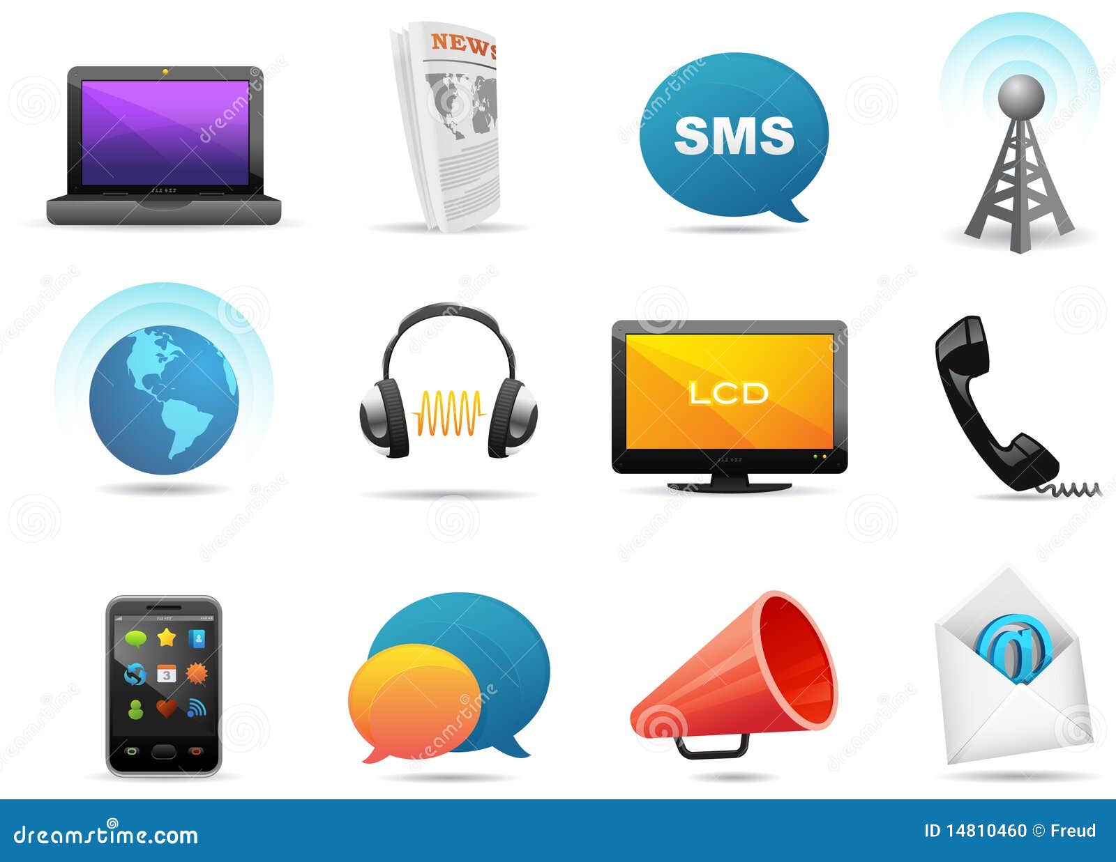 Communicatie pictogram #2 stock illustratie. Illustration of praatje ...