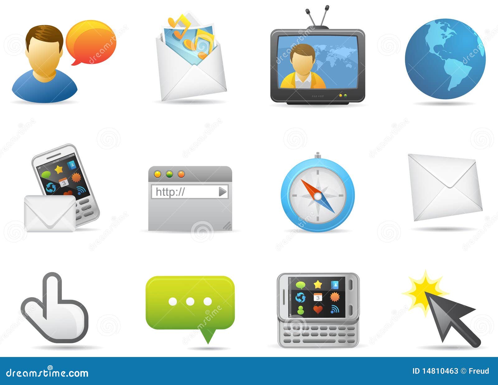 Communicatie pictogram #3 stock illustratie. Illustration of symbool ...