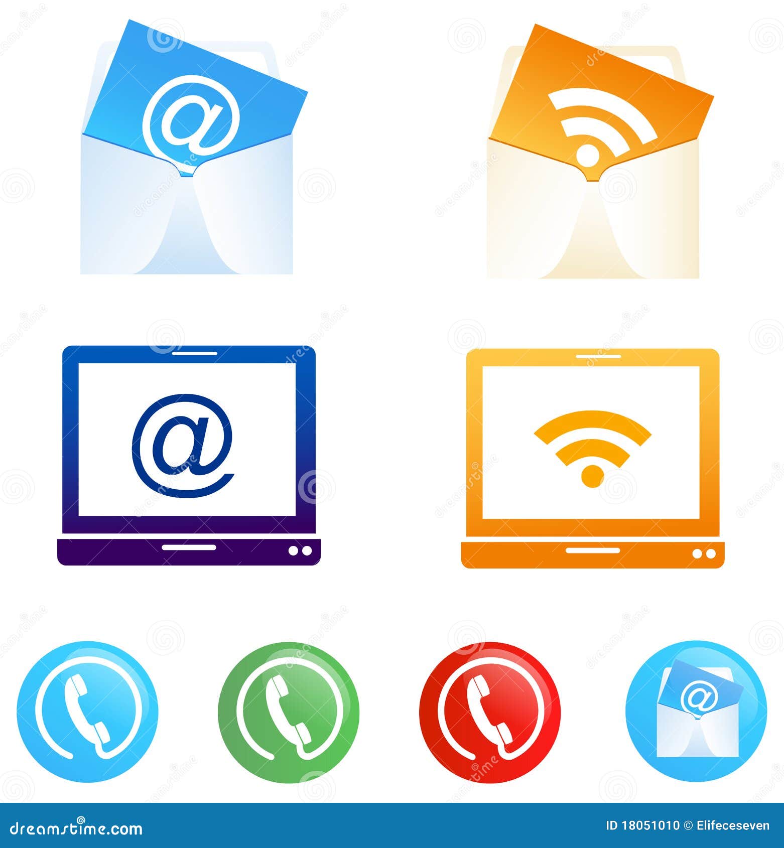 Communicatie pictogrammen vector illustratie. Illustration of arts ...