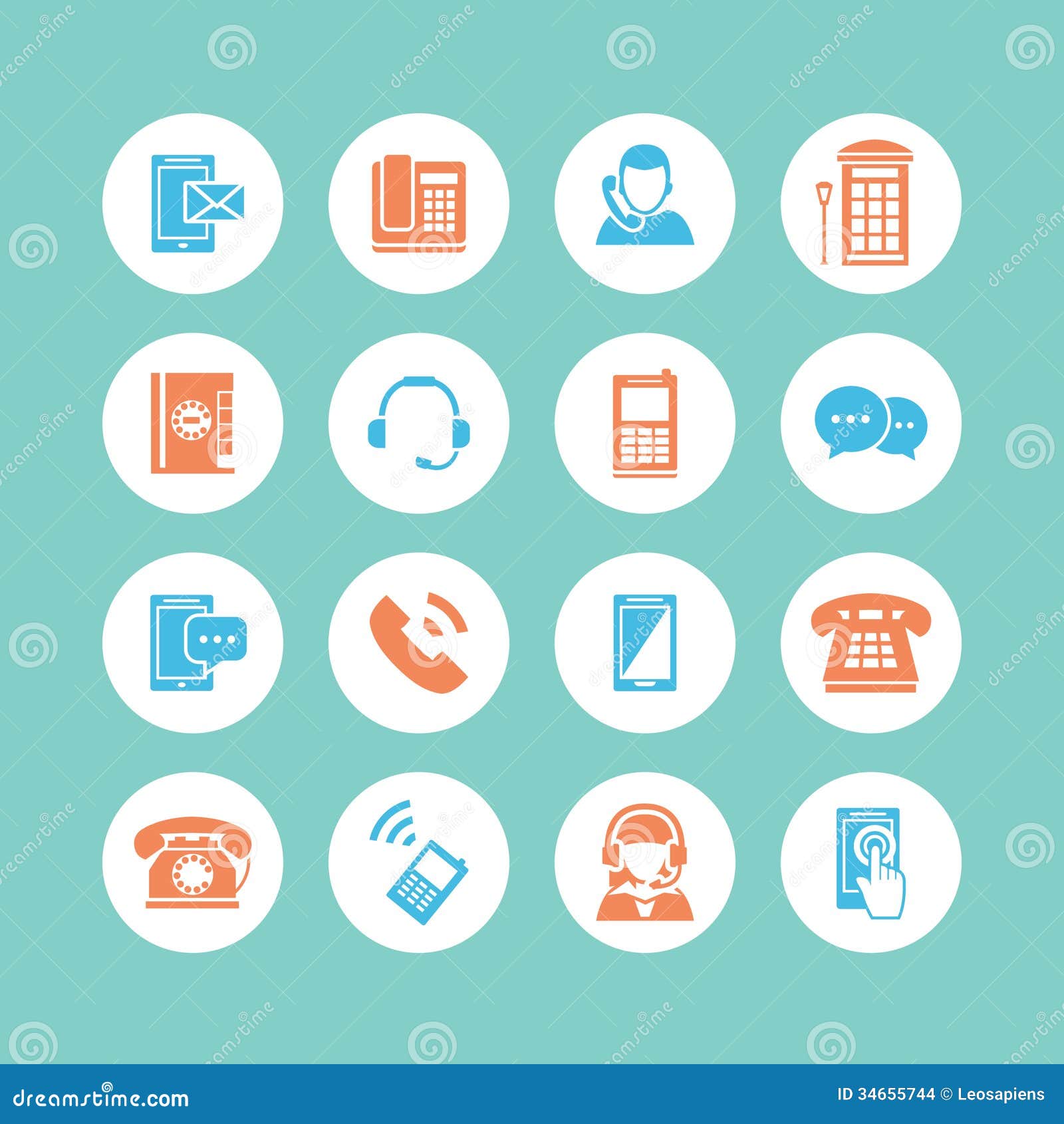 Communicatie Pictogrammen vector illustratie. Illustration of ...