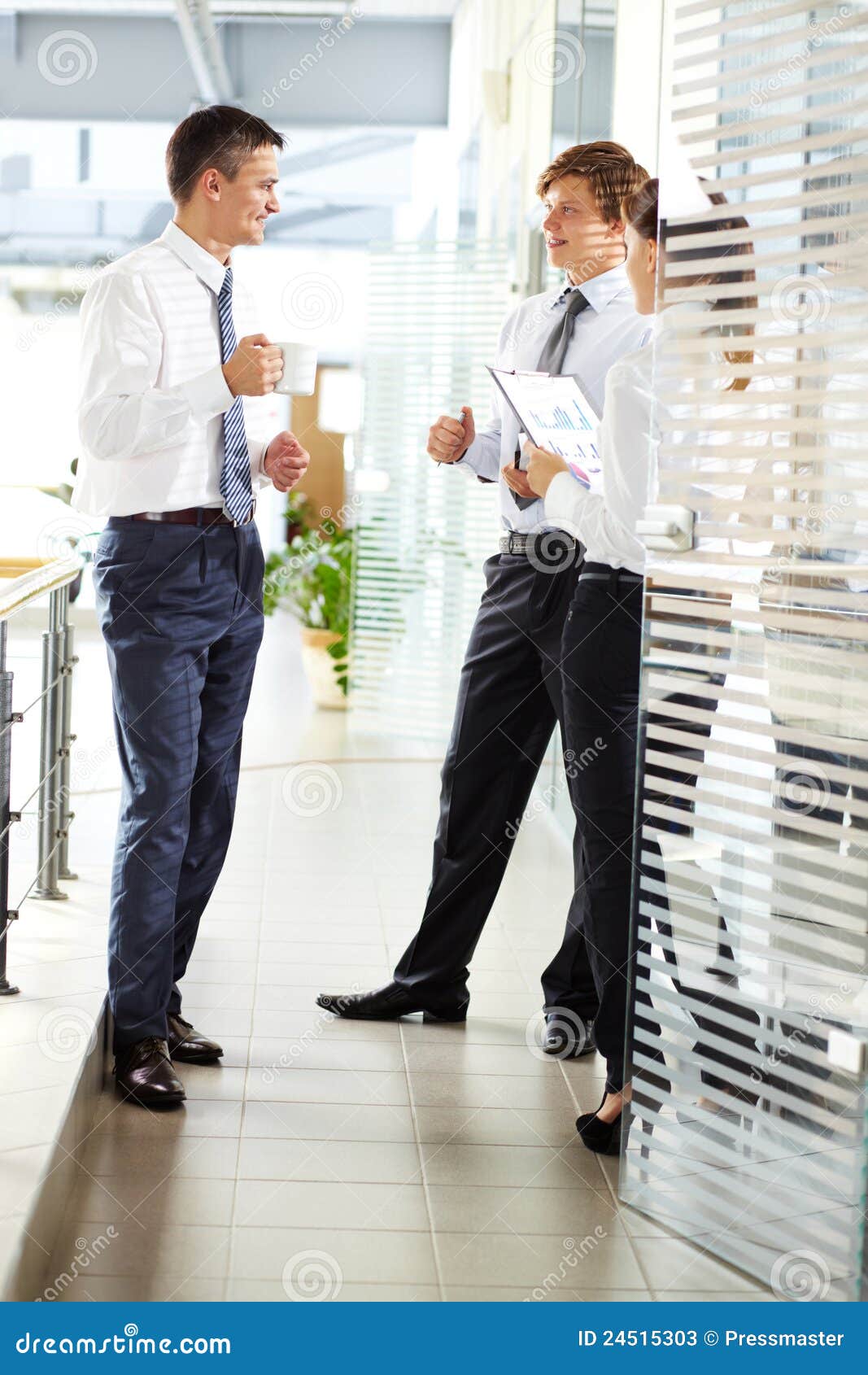 Communicating colleagues stock image. Image of corporate - 24515303