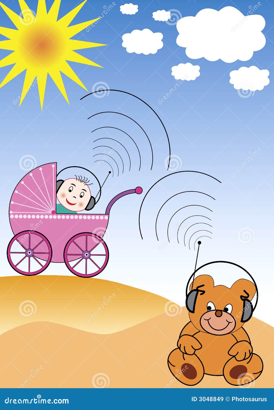 Communicating with the Toys Stock Vector - Illustration of humorous ...