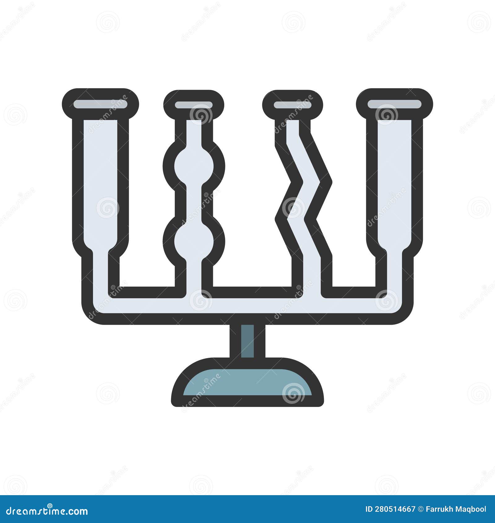 Communicating Vessels Icon Vector Image. Stock Vector - Illustration of ...