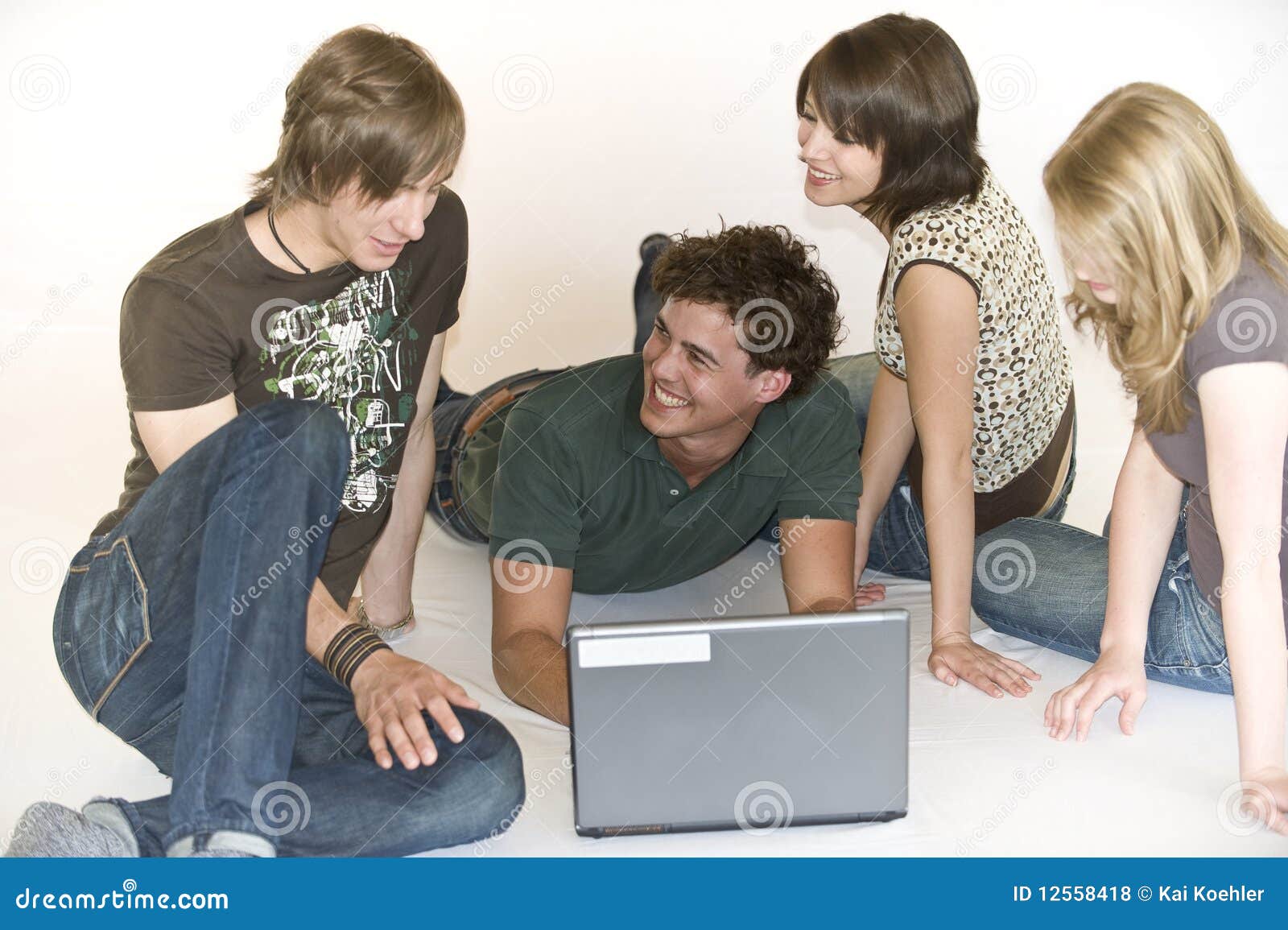 Communication stock photo. Image of female, computer - 12558418