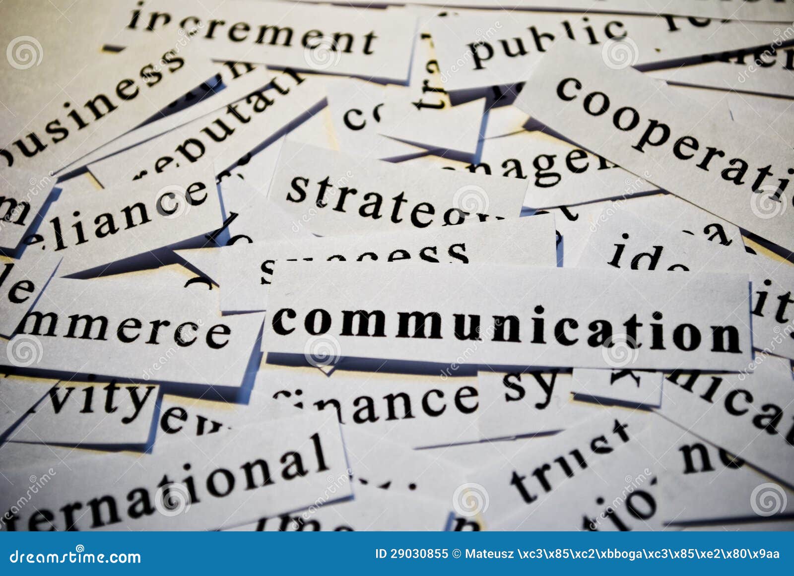 Communication. Concept of Words Related with Busin Stock Image - Image ...