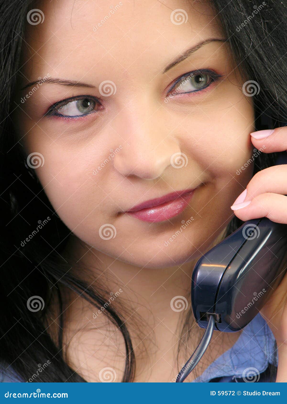 Communication stock photo. Image of operator, portrait, front - 59572