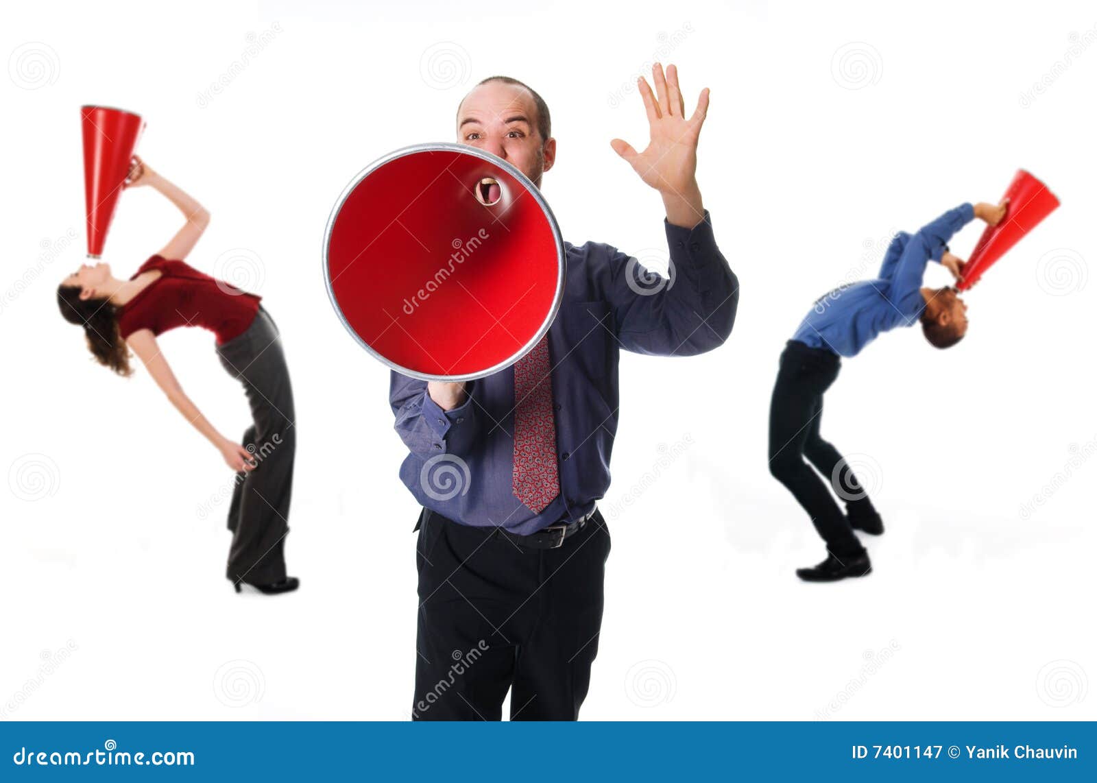 Communication stock image. Image of person, shouting, standing - 7401147