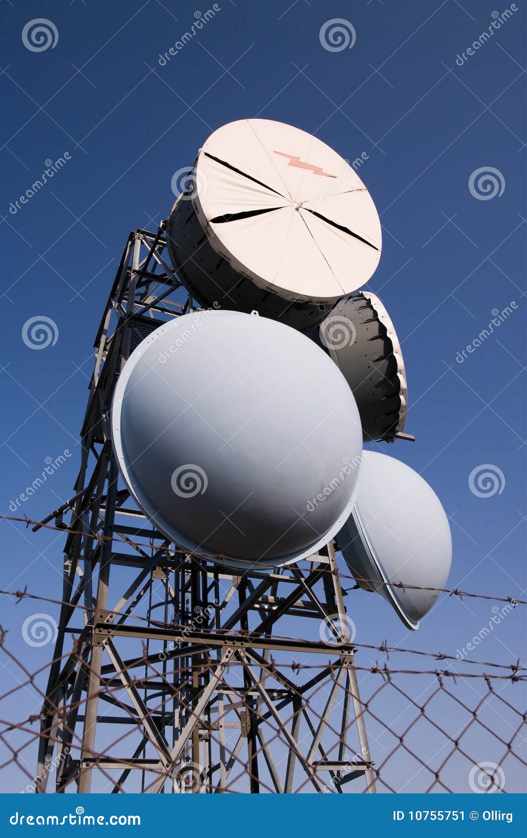 Communication antenna stock image. Image of pollution - 10755751