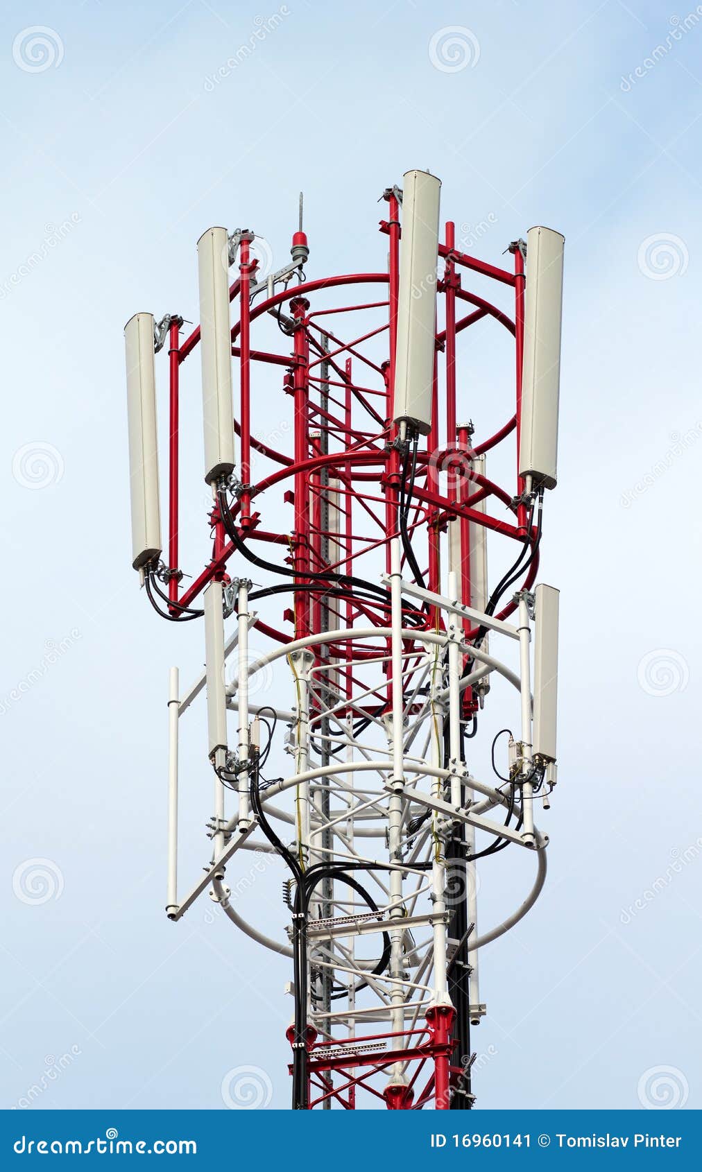 Communication antenna stock image. Image of connection - 16960141