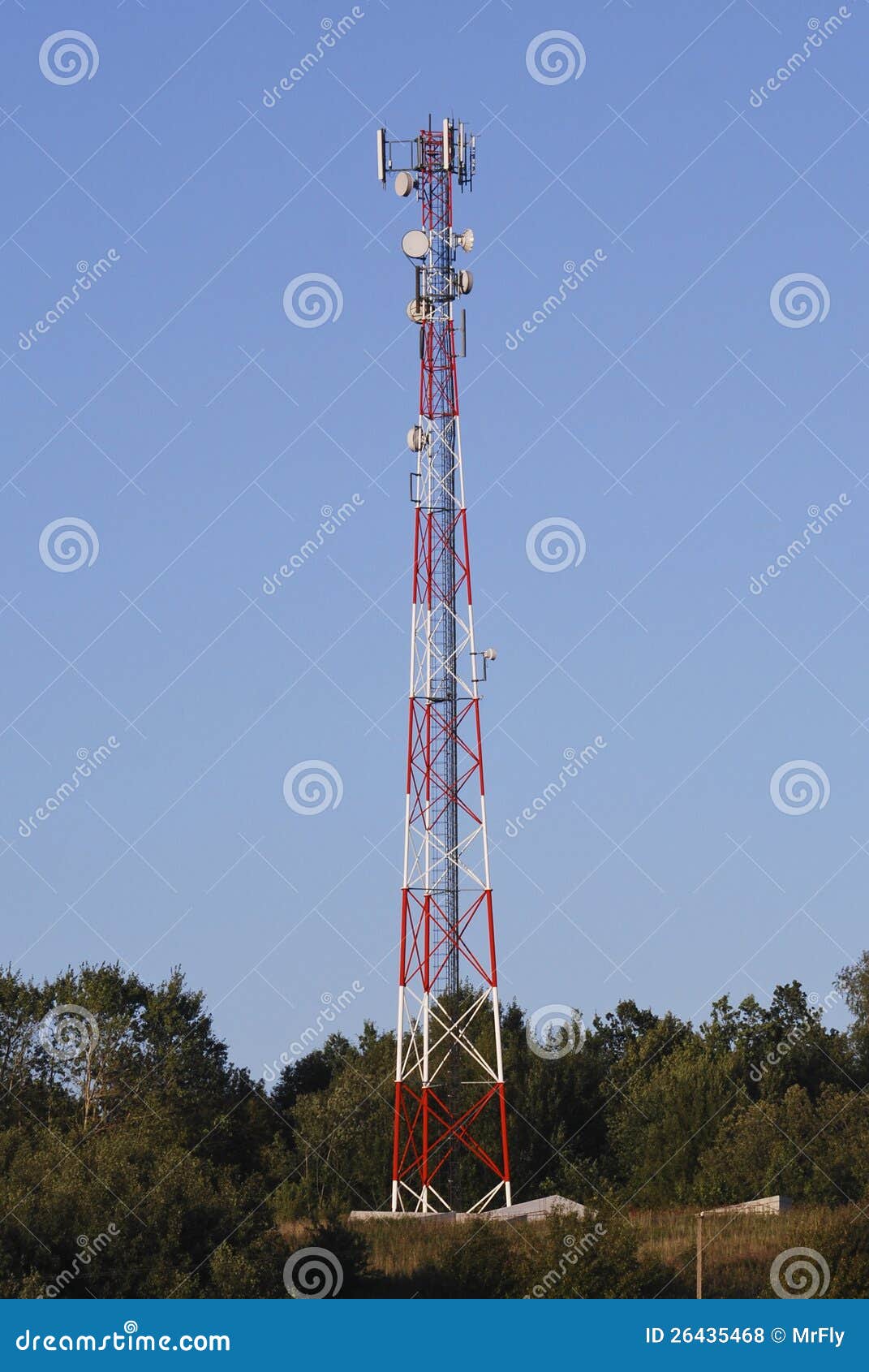 Communication Antenna stock photo. Image of blue, radio - 26435468