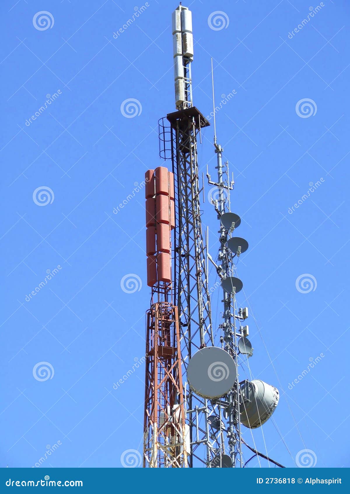 Communication antenna stock photo. Image of industrial - 2736818