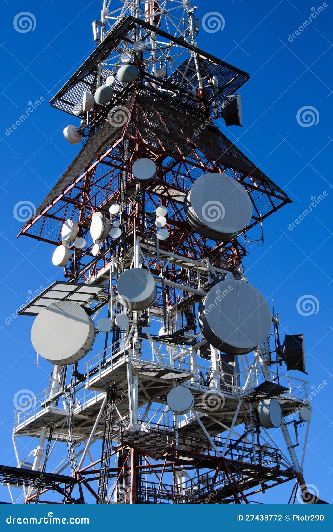 Communication antenna stock photo. Image of satelite - 27438772
