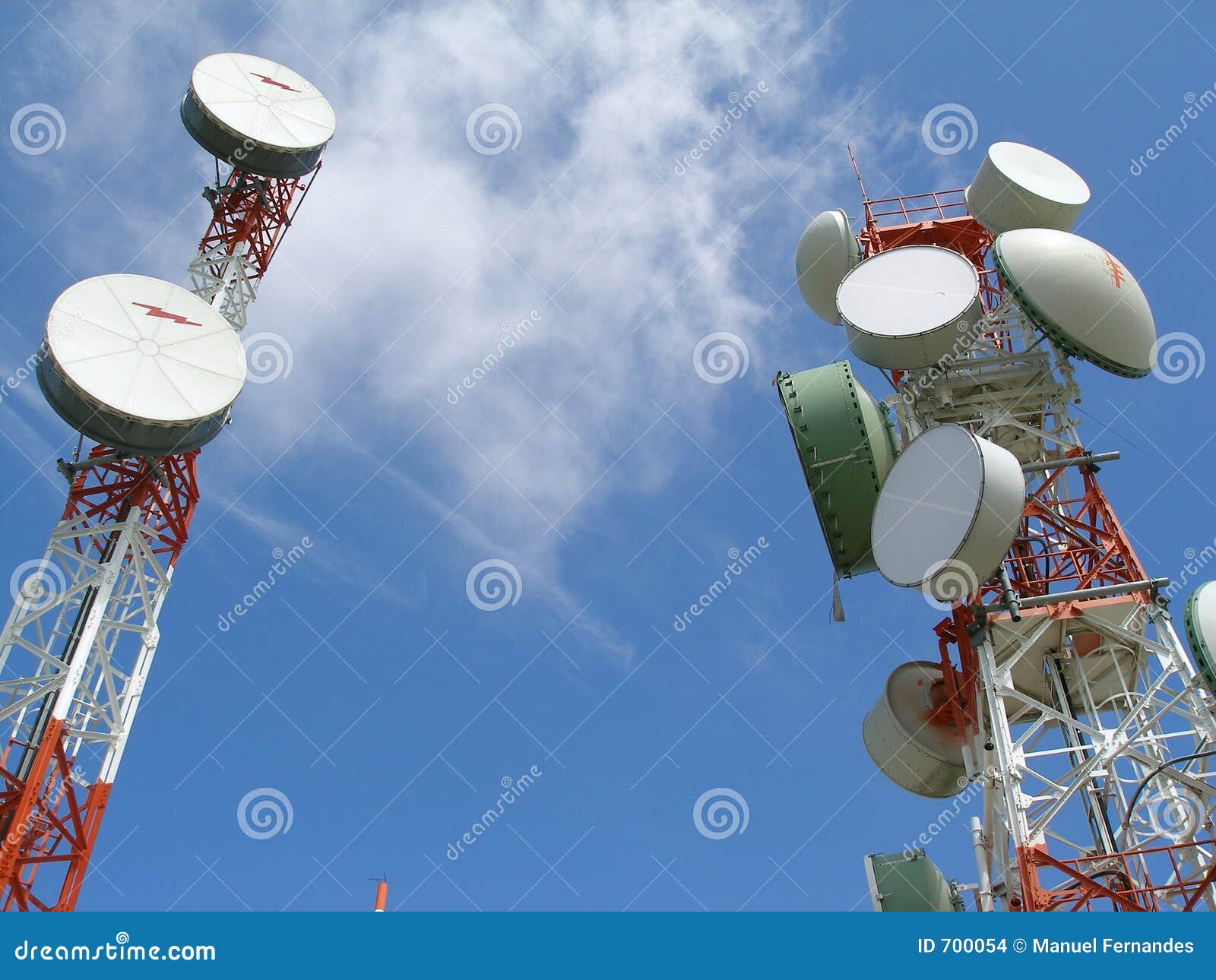 Communication Antenna stock photo. Image of microwave, frequency - 700054