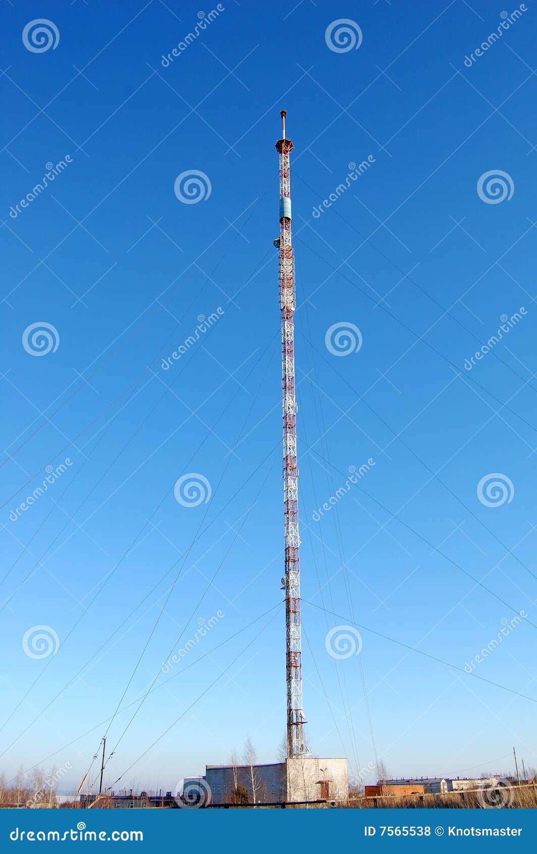 Communication antenna stock photo. Image of relay, aerial - 7565538