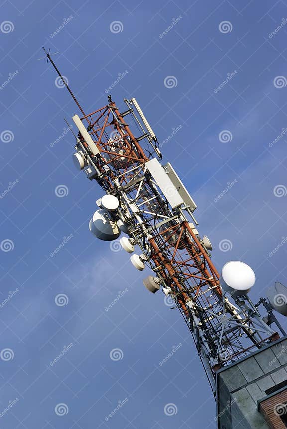 Communication antenna stock photo. Image of electromagnetic - 8099548