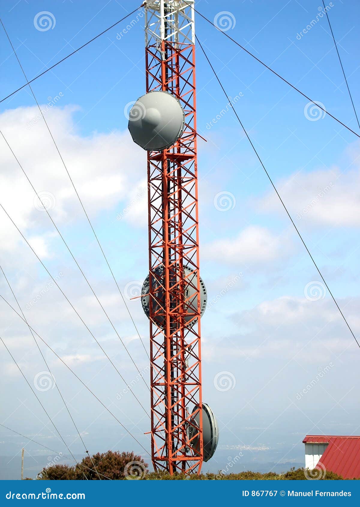 Communication Antenna stock image. Image of tower, relay - 867767