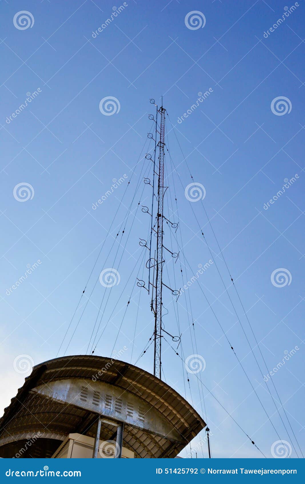 Communication antenna stock photo. Image of cell, tower - 51425792