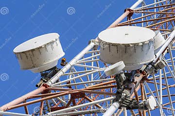 Communication antenna stock image. Image of electronic - 51853877