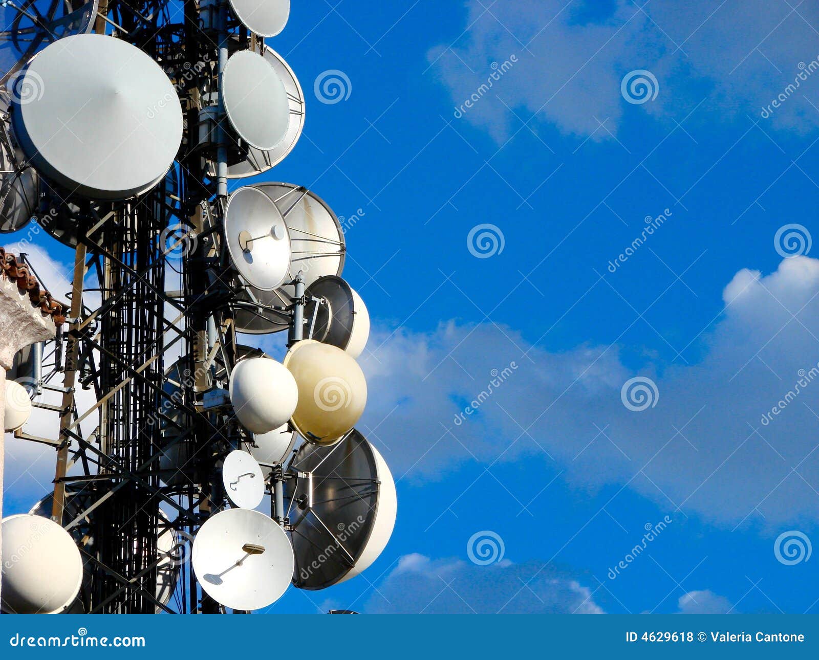 Communication Antenna Tower Stock Photo - Image of tower, cellular: 4629618