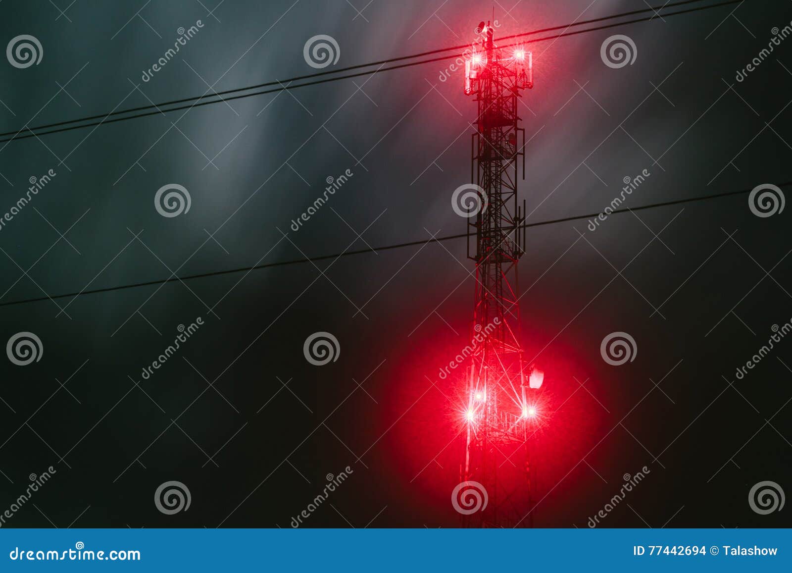 Communication Antenna Tower Stock Photo - Image of mobile, data: 77442694