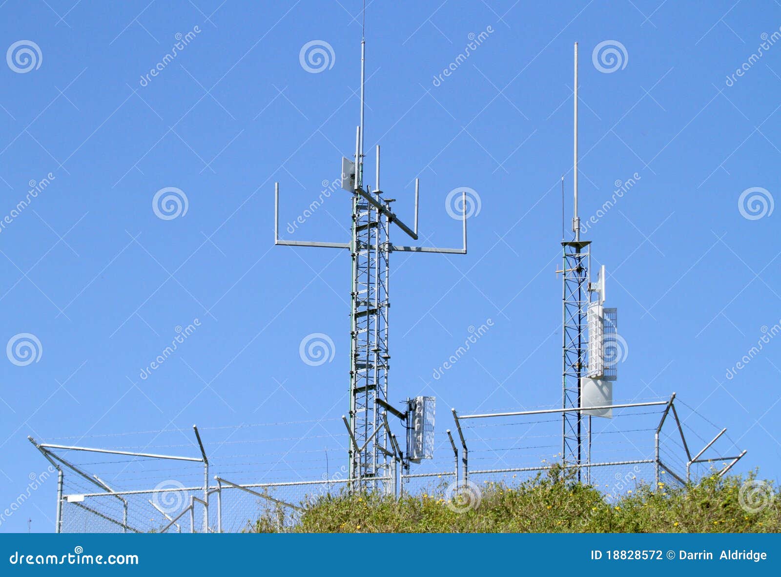 Communication antennae stock photo. Image of modern, outdoors - 18828572