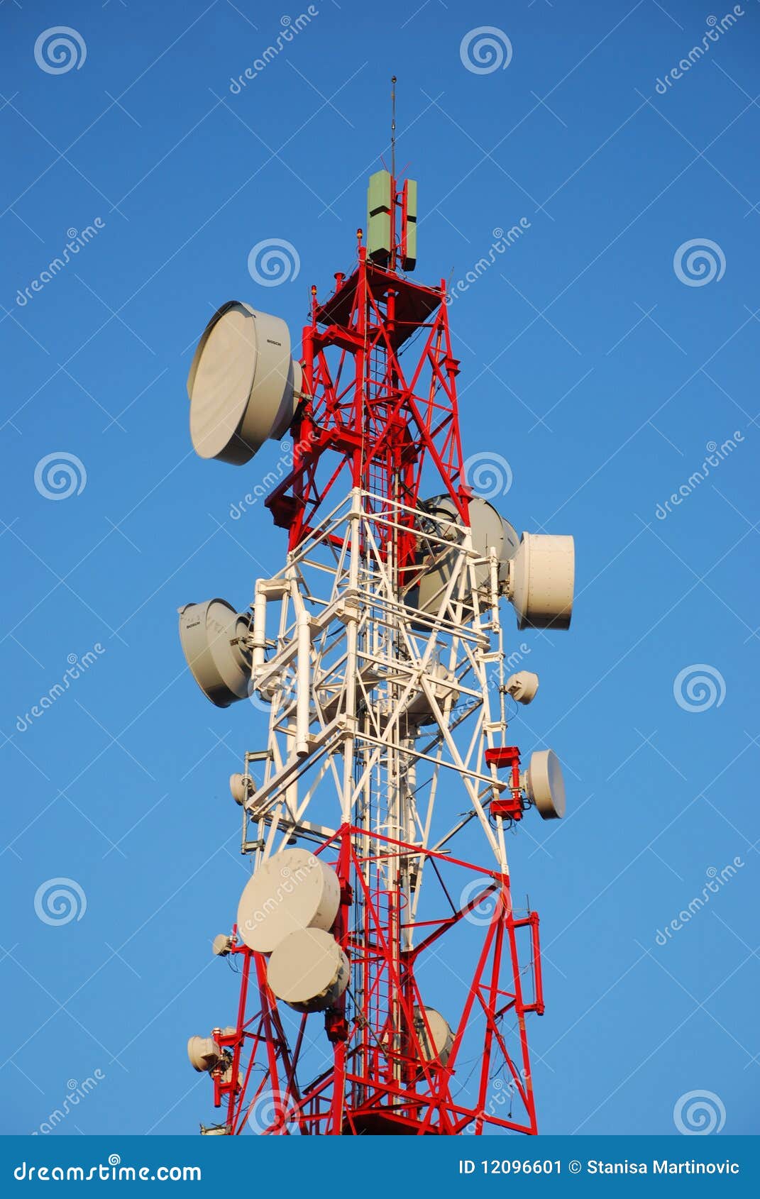 Communication antennas stock image. Image of antena, communication ...