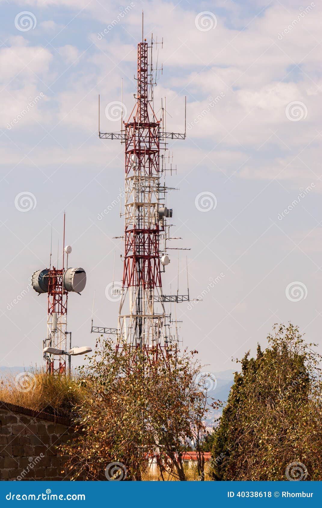 Communication antennas stock photo. Image of mobile, communication ...
