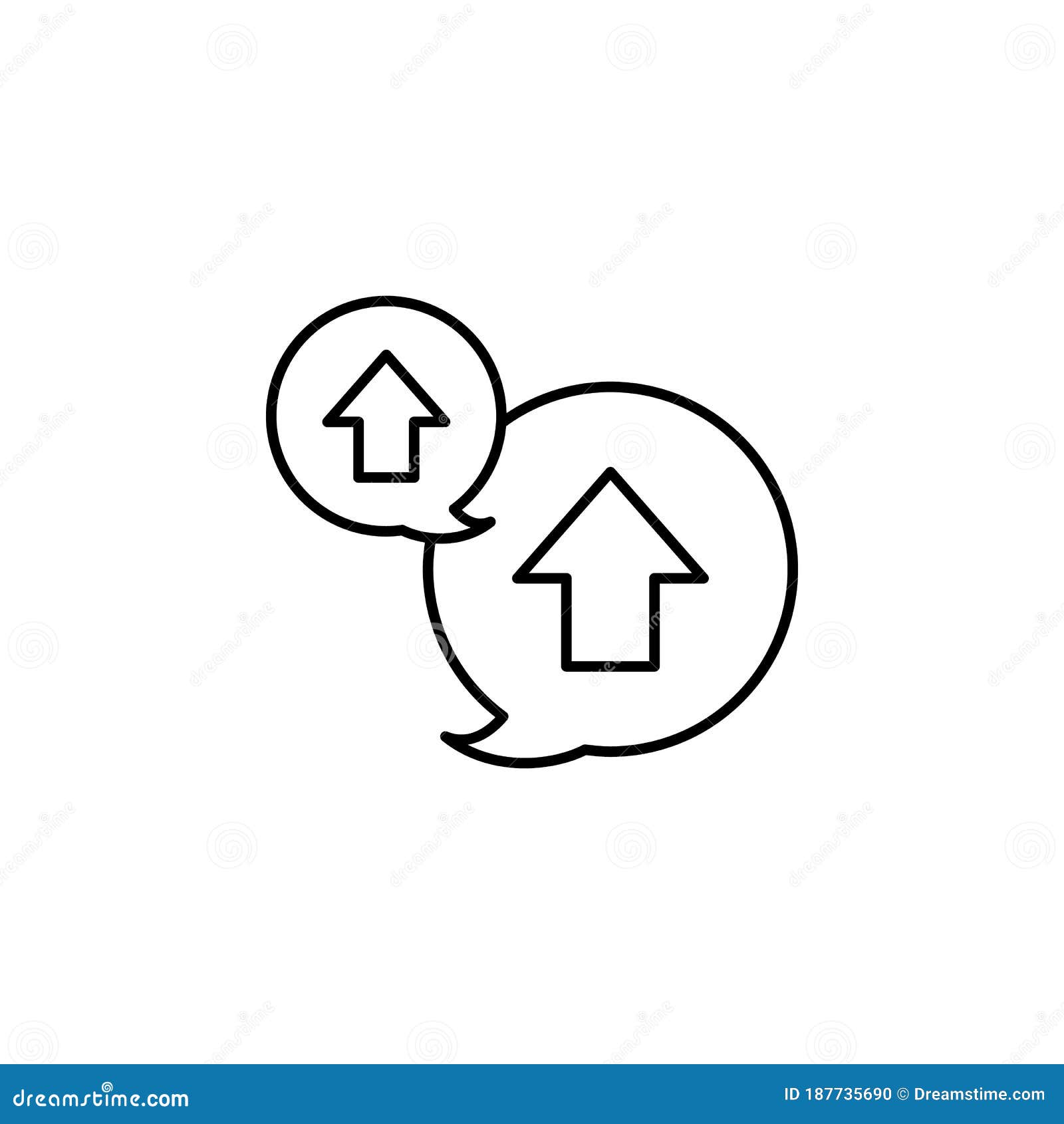 Communication, Arrows, Chart Icon. Element of Marketing for Mobile ...