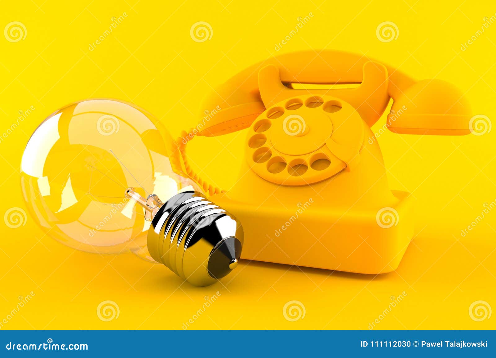 Communication Background with Light Bulb Stock Illustration ...
