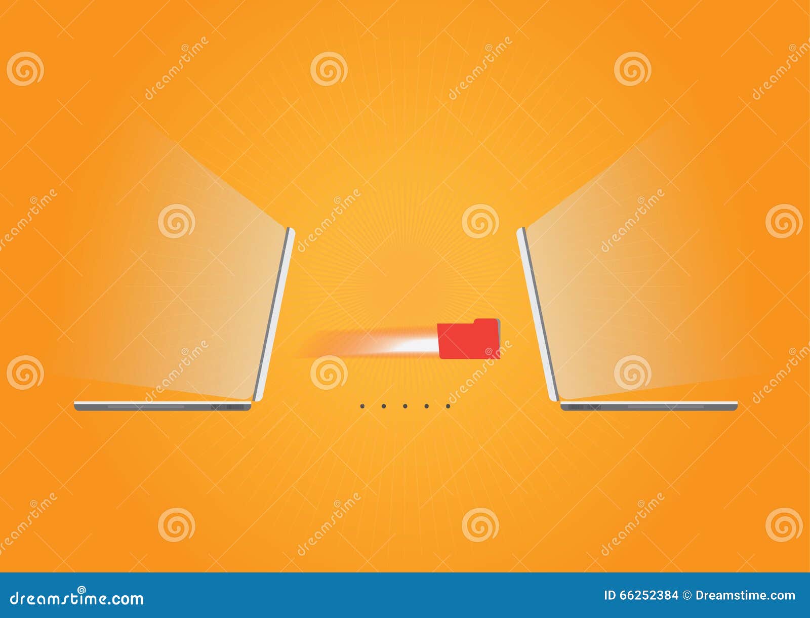 Communication Background , Orange Stock Vector - Illustration of laptop ...