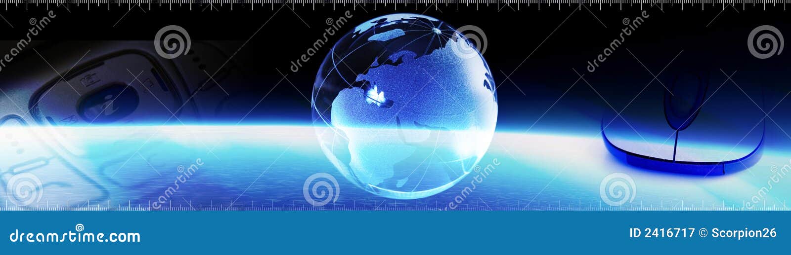 Communication Banner stock illustration. Illustration of blue - 2416717