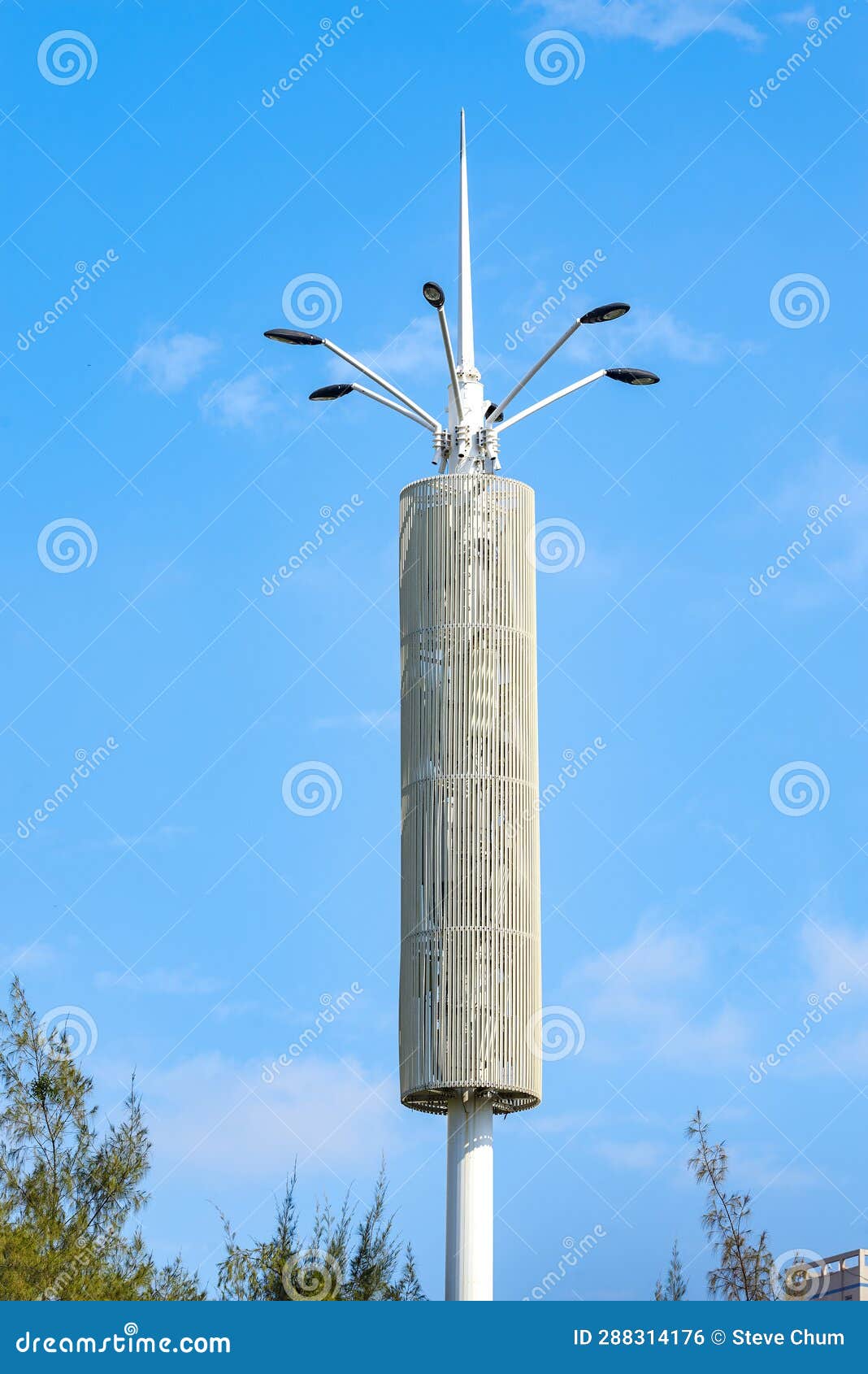 Communication Base Station Close-up in the City Stock Photo - Image of ...