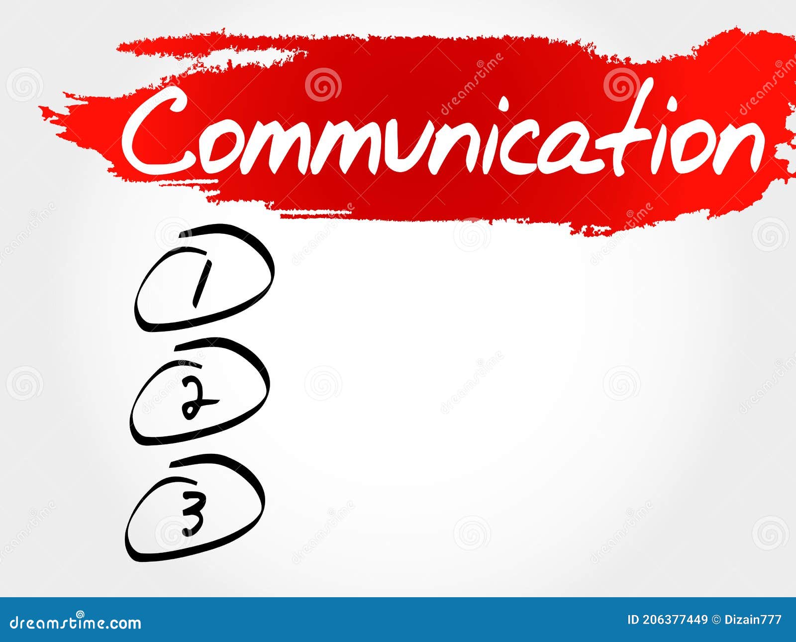 COMMUNICATION blank list stock illustration. Illustration of list ...