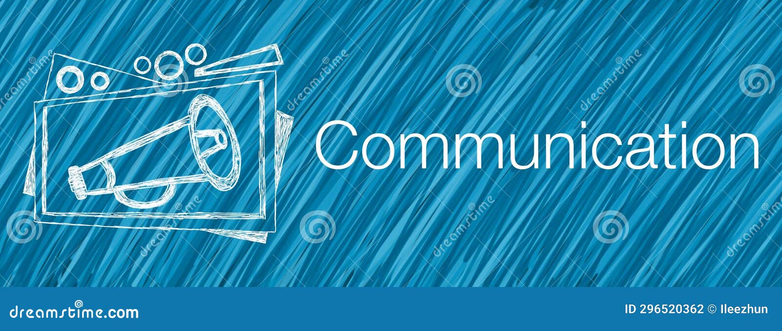 Communication Blue Lines Triangle Box File Paper Symbol Text Stock ...