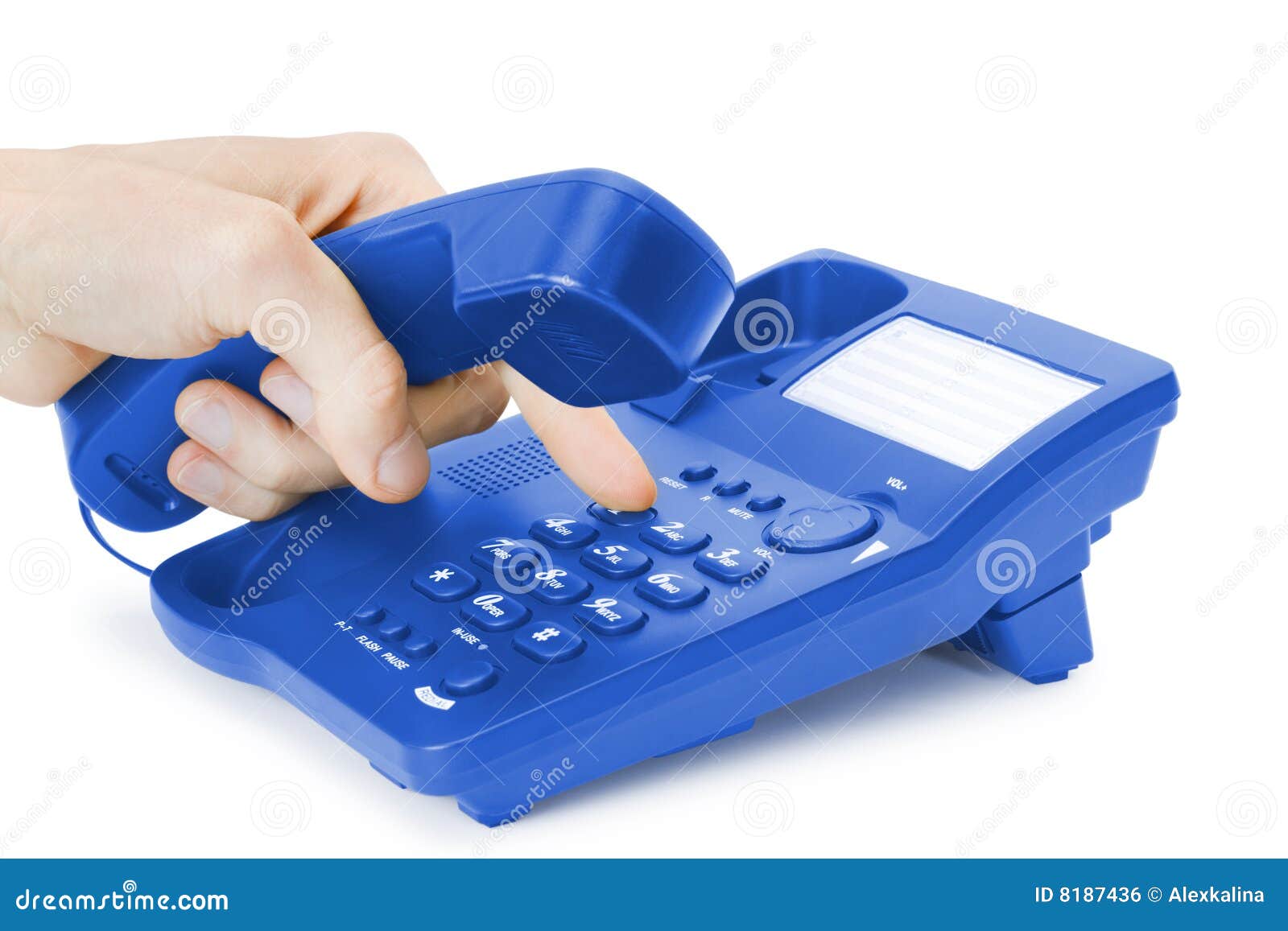 Communication. blue phone stock photo. Image of blue, call - 8187436